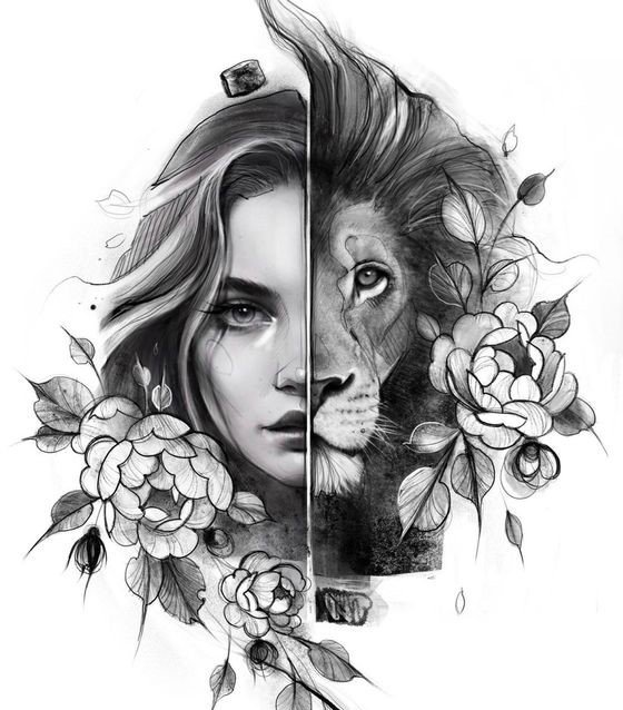 Tetování lev - VeAn Czech