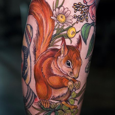 Tetování veverka - VeAn Czech