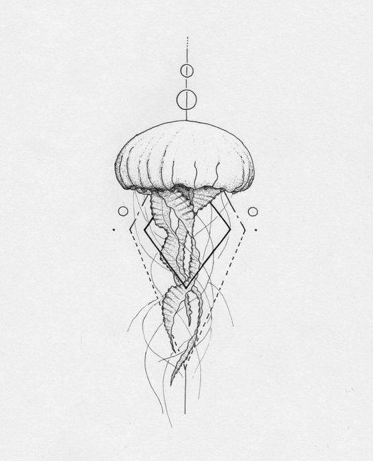 Tetování medúza - VeAn Czech