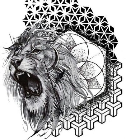 Tetování lev - VeAn Czech