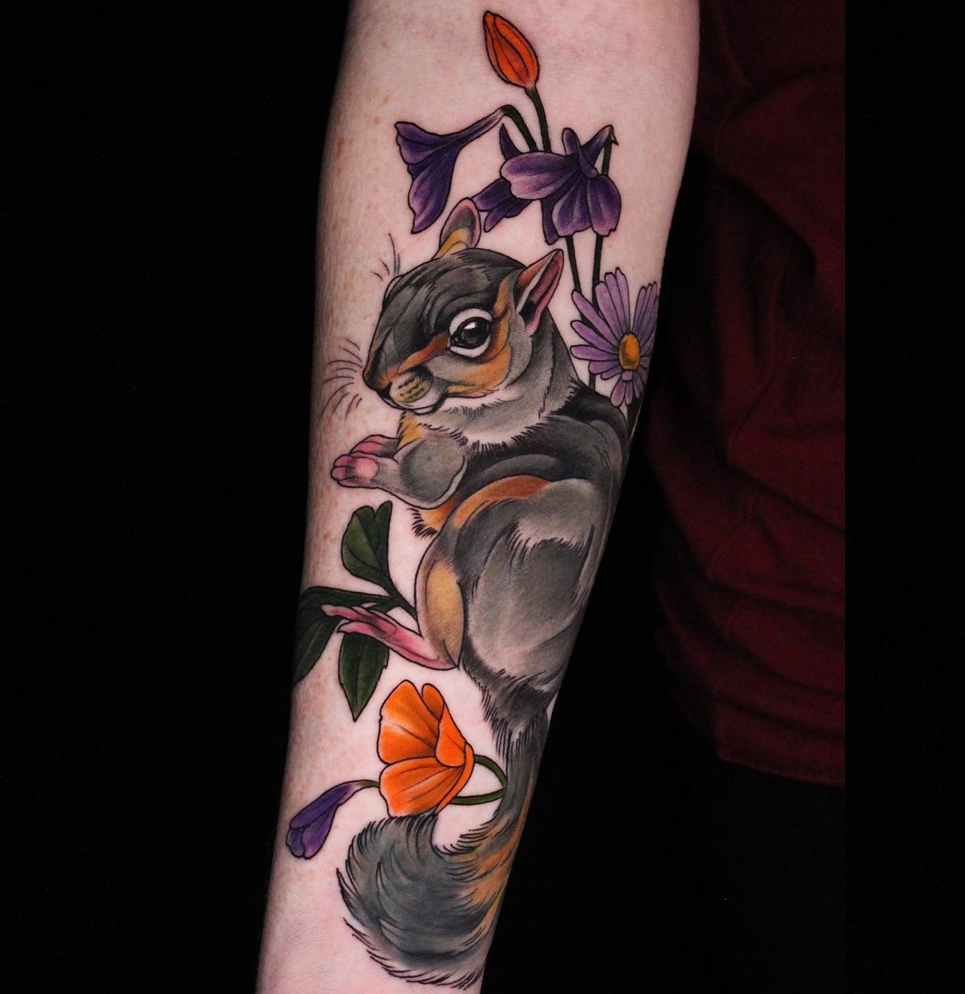 Tetování veverka - VeAn Czech